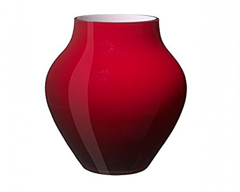 Villeroy&Boch, Florero Oronda mediano rojo. - Marabierto