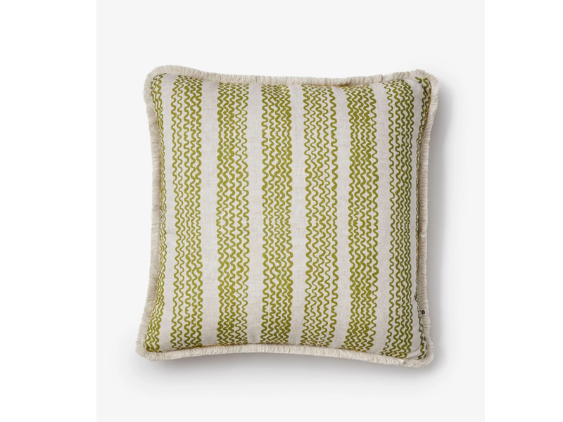 Almohadón Ozzie Mini Wave Olive 60x60 - Marabierto