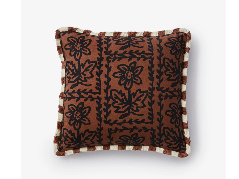 Almohadón Ozzie Daisy Chocolate 50x50 - Marabierto